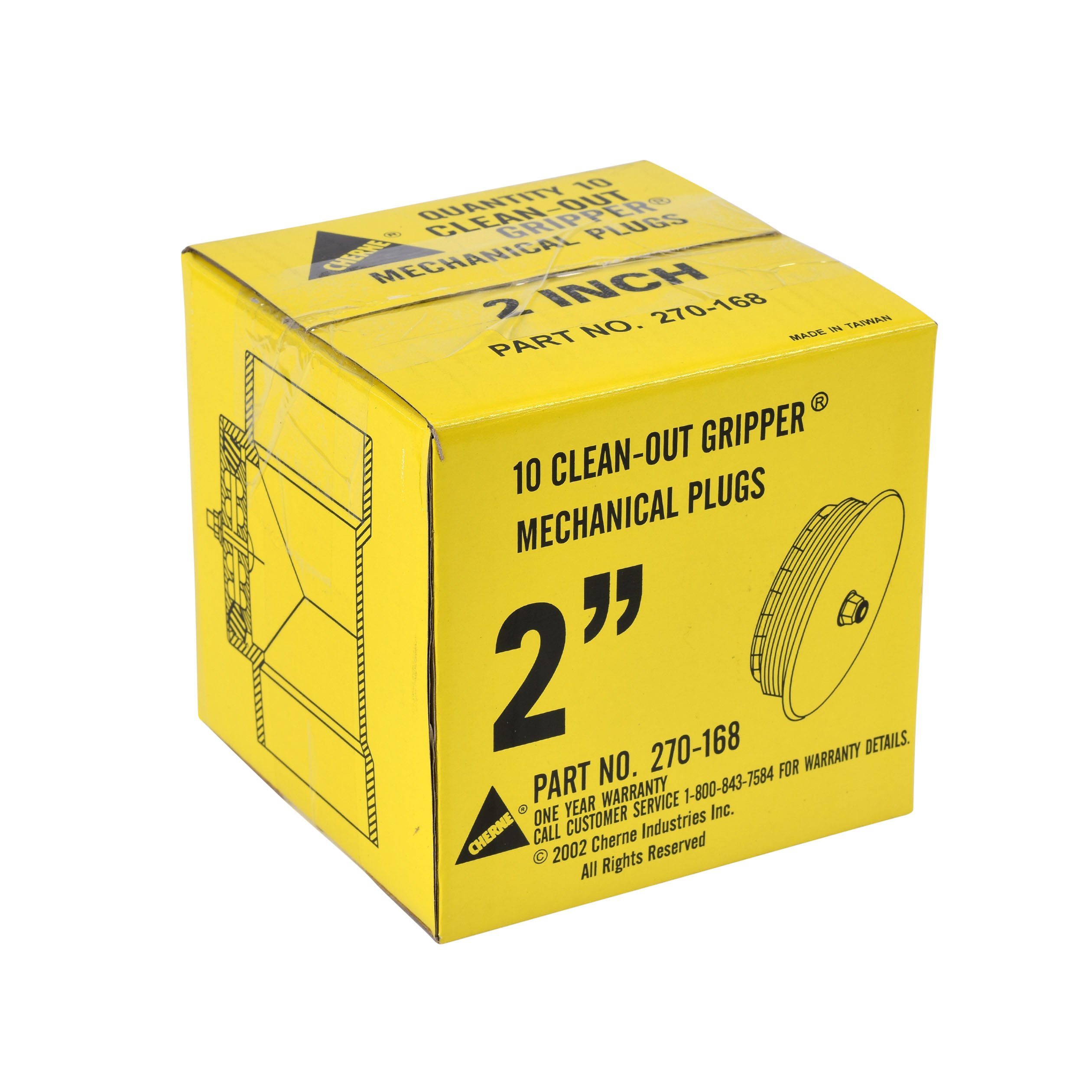 Cherne ® 2" Clean-Out Gripper ® Plug, 17 PSI - Enviro Design Products