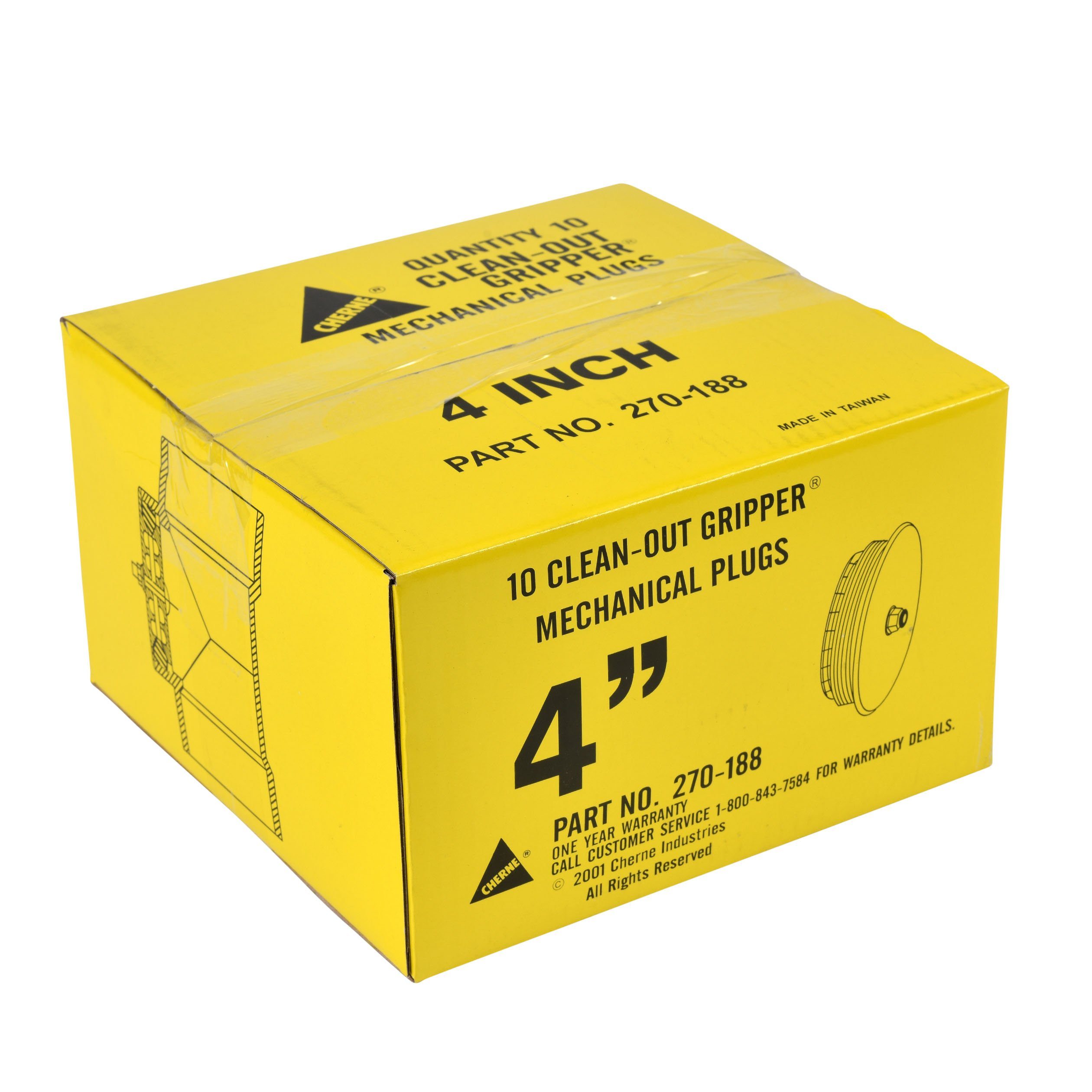 Cherne ® 4" Clean-Out Gripper ® Plug - Enviro Design Products