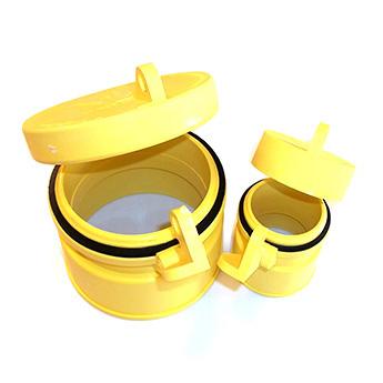 Enviro Design Products: Grip-N-Lock Well monitoring Cap, 4" Orange ...