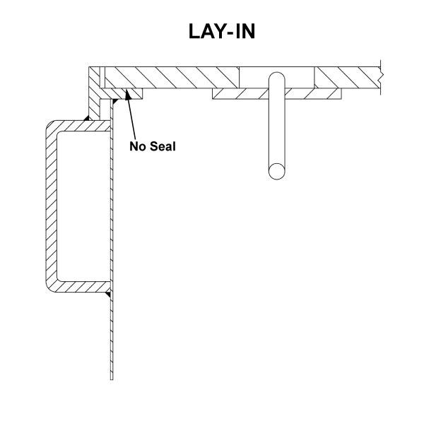 Steel Manhole Cover 36" x 13" Lay-In