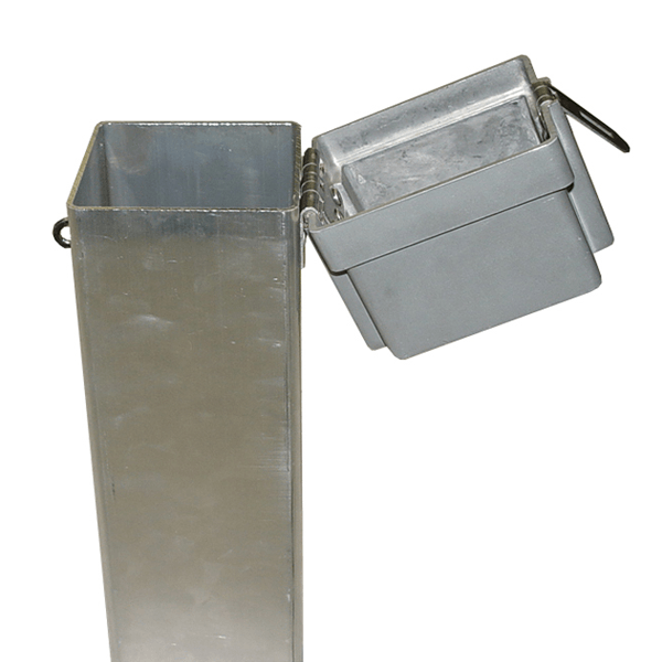 Square Well Protector, Aluminum Lid, 6" X 5' Tall - Enviro Design Products