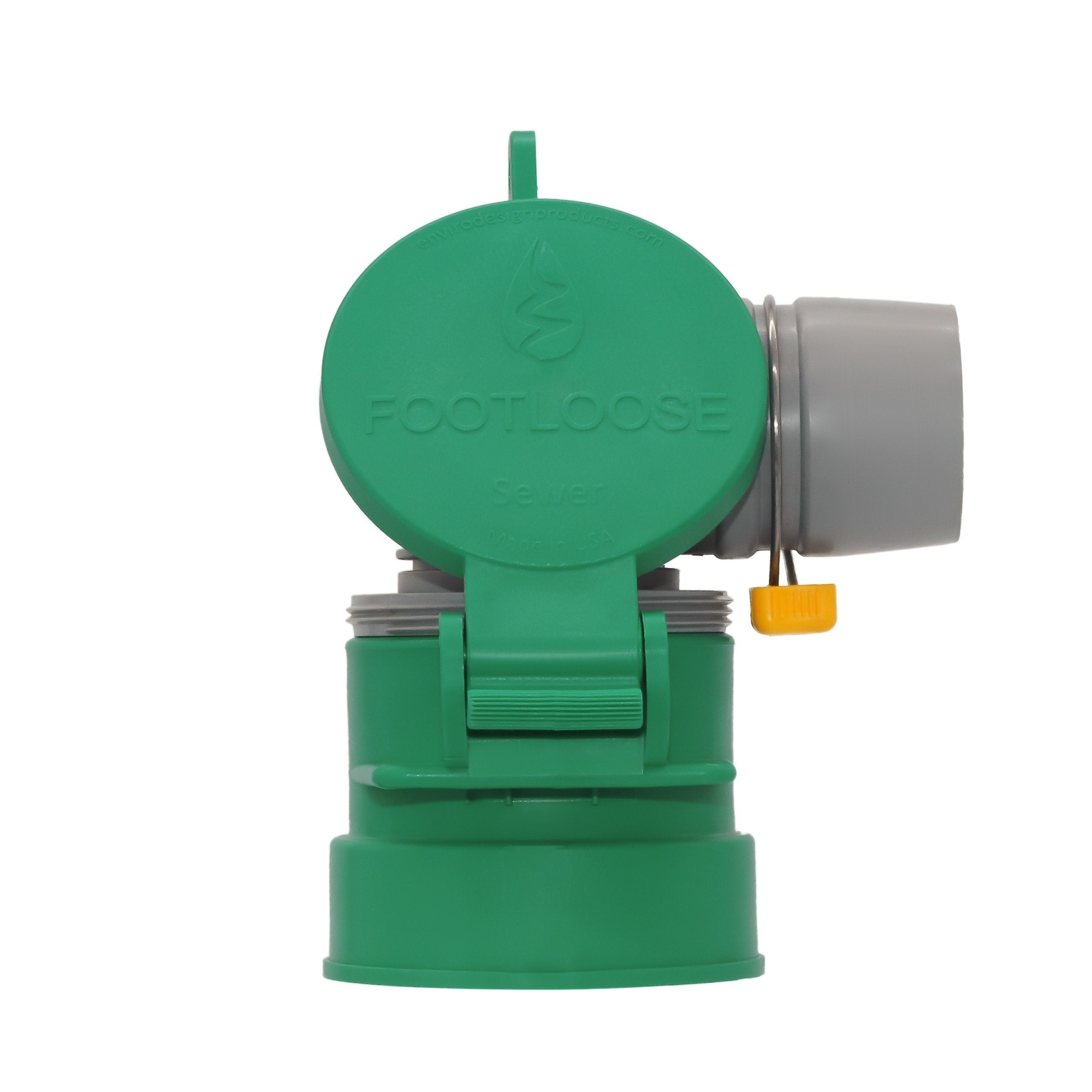Enviro Design Products: FootLoose RV Site Sewer Cap, 4" Green Female ...