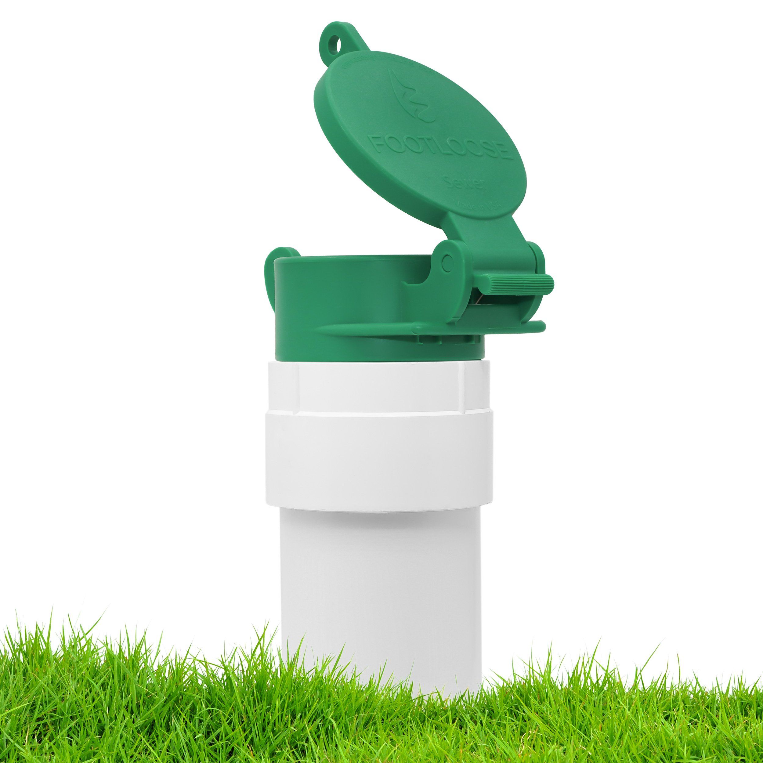 Enviro Design Products: FootLoose RV Site Sewer Cap, 4" Green Male ...