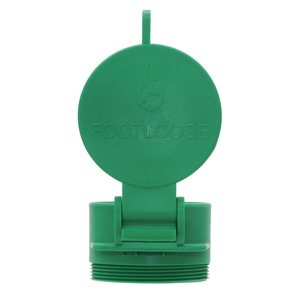 Enviro Design Products: FootLoose RV Site Sewer Cap, 4" Green Male ...