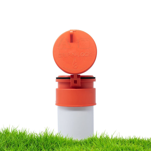 Enviro Design Products: Grip-N-Lock Well monitoring Cap, 4" Orange ...