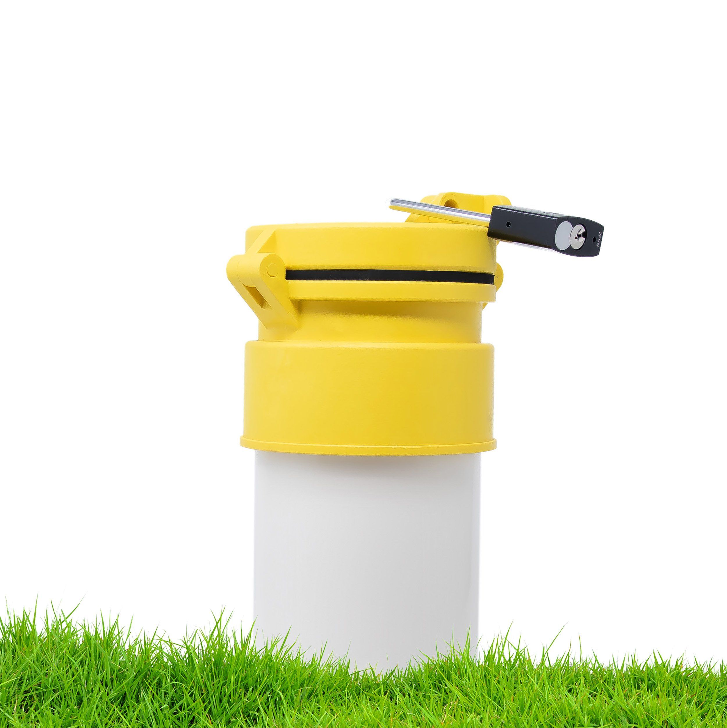 Enviro Design Products: Grip-N-Lock Well monitoring Cap, 4" Yellow ...