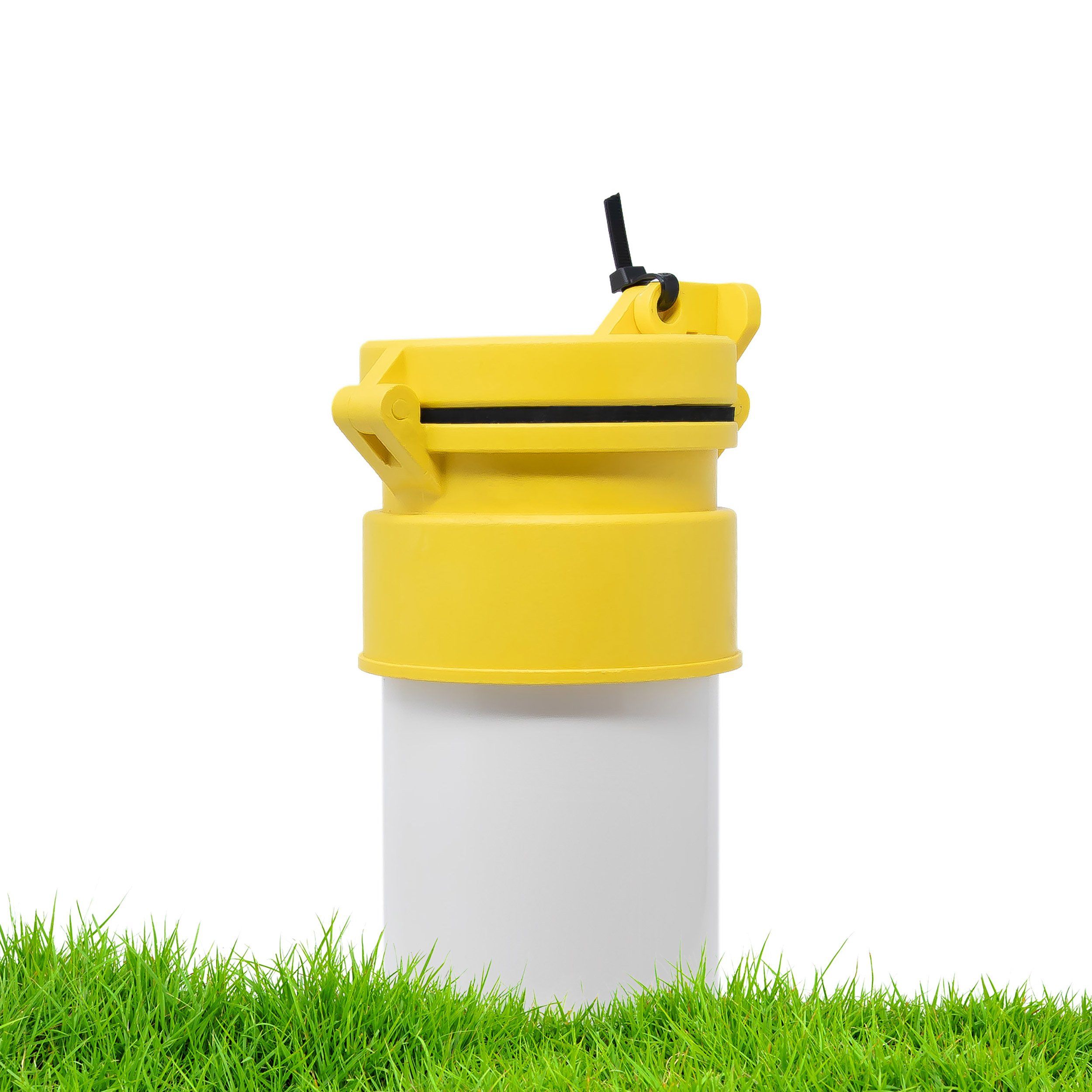 Enviro Design Products: Grip-N-Lock Well monitoring Cap, 4" Yellow ...