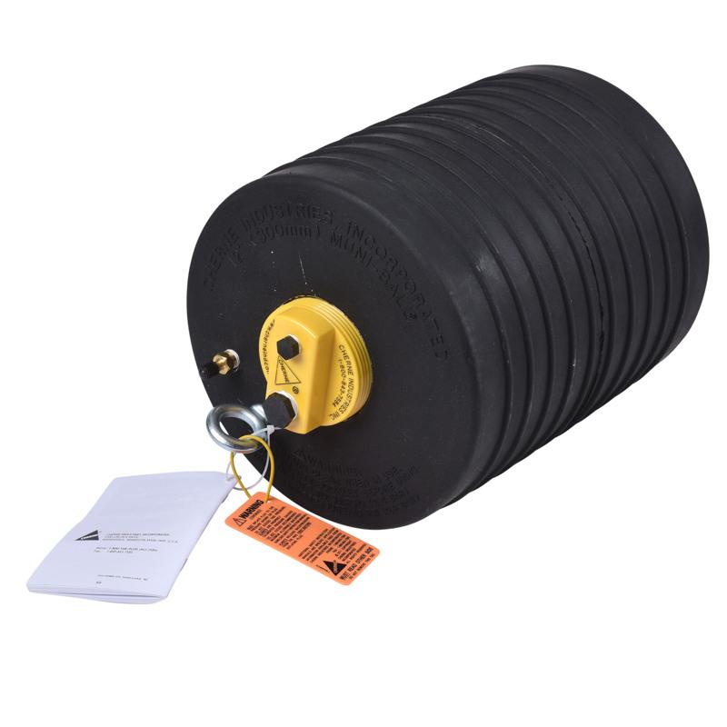 Cherne ® 12 in. Muni-Ball ® Plug, 3 in. Bypass - Enviro Design Products